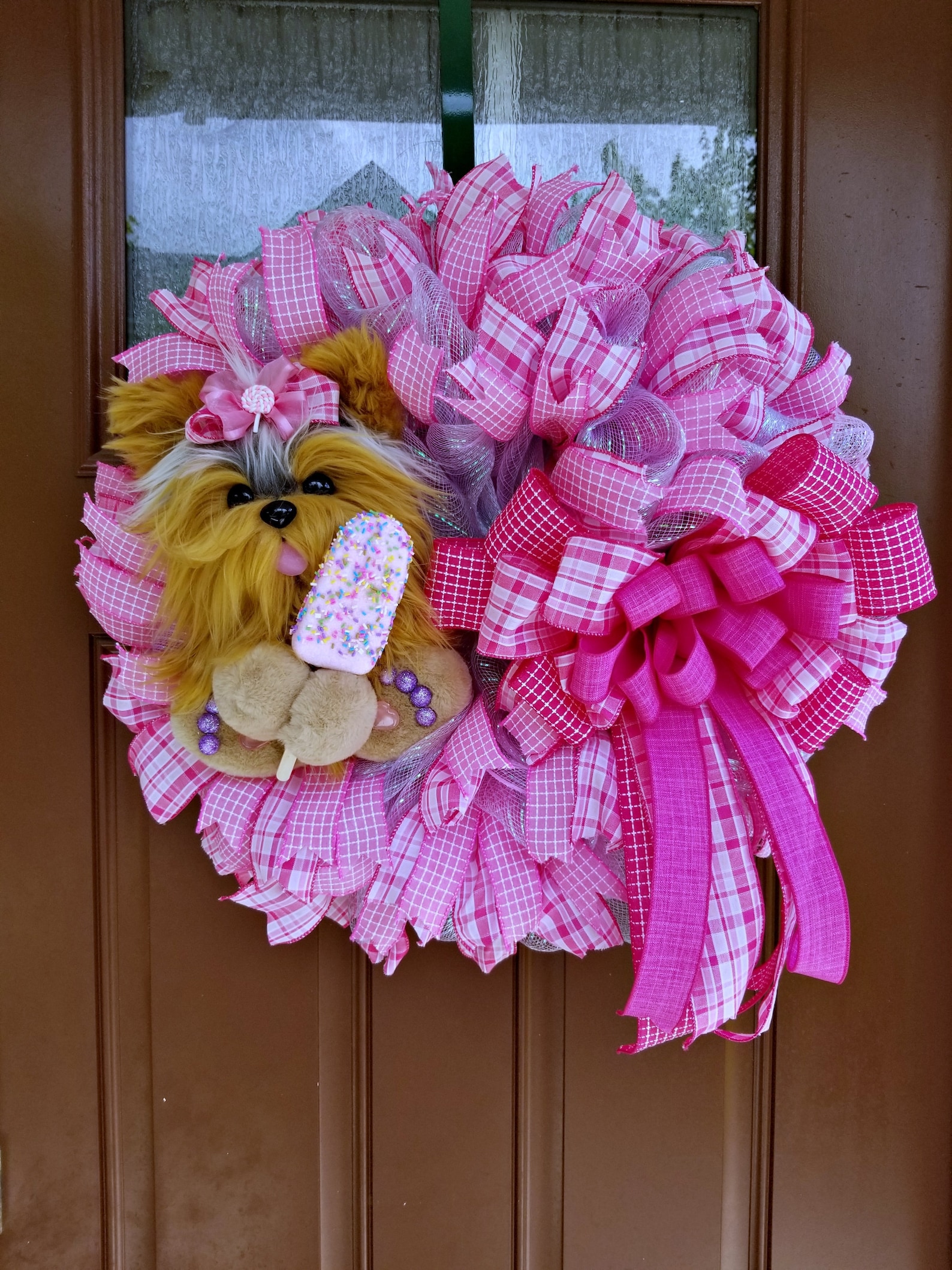 Custom Dog Wreath for Spring/summer Sweet Treat Wall Dog Decor | Etsy