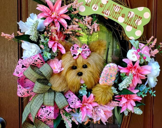 Dog Wreath Custom Dog Wall Decor Door Hanger for Dog Lover | Etsy