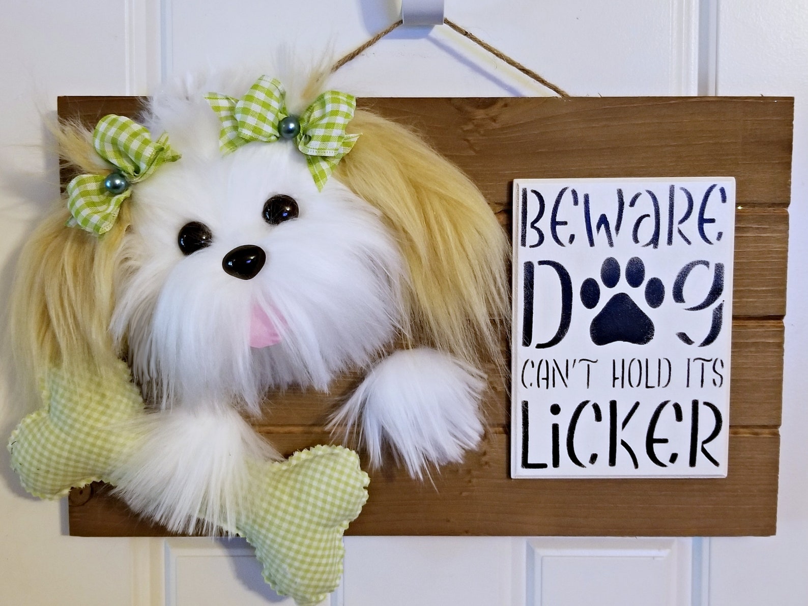 Farmhouse Wall Hanger, Custom Dog Decor, Wood Sign, Gift for Dog Lover ...
