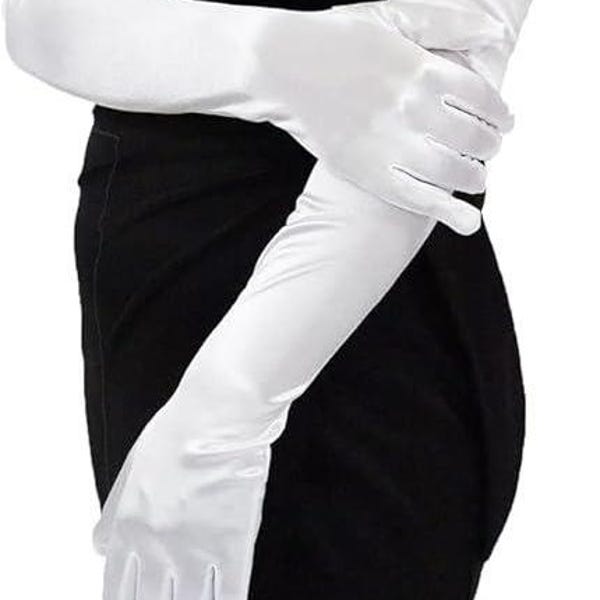 White Opera Gloves - Etsy