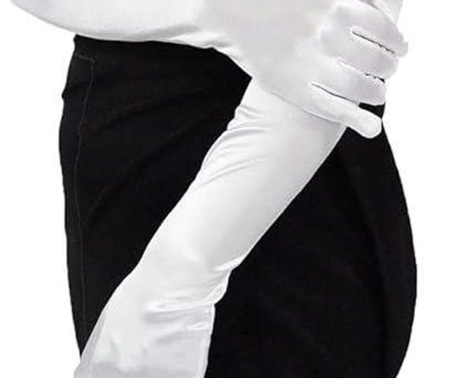 White Lace Dinner Gloves - Etsy