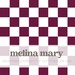 Maroon Purple Checkerboard on Eggshell White, Checkers, Squares ...