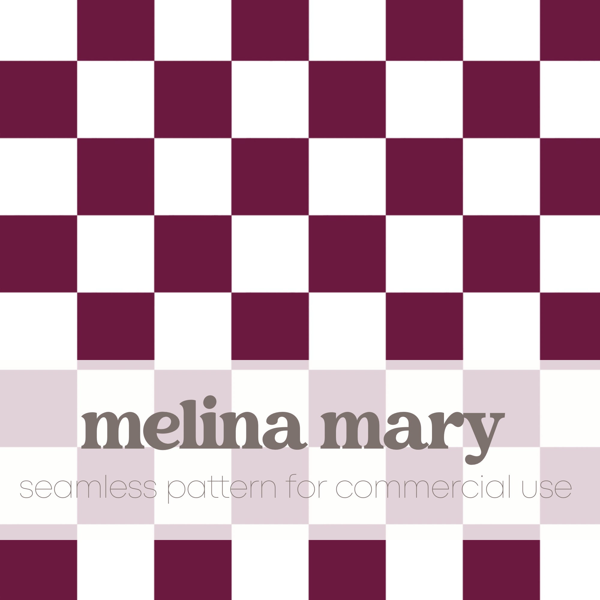 Maroon Purple Checkerboard on Eggshell White, Checkers, Squares ...