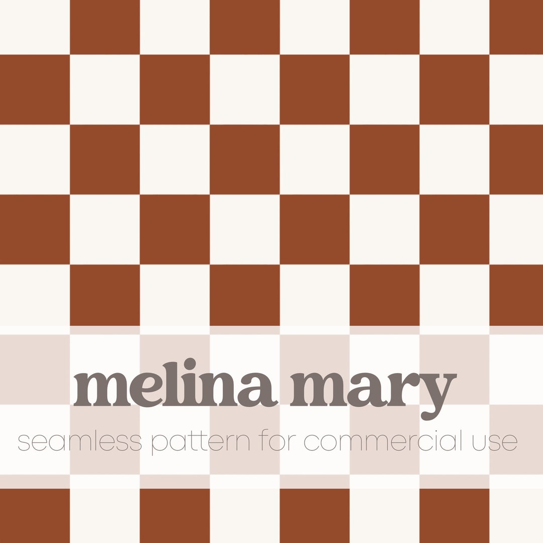 Rust Red Clay Checkerboard on Eggshell White, Checkers, Squares ...