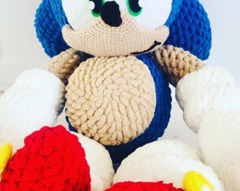 Pattern for Crochet Sonic the Hedgehog Inspired Character Hat - Etsy