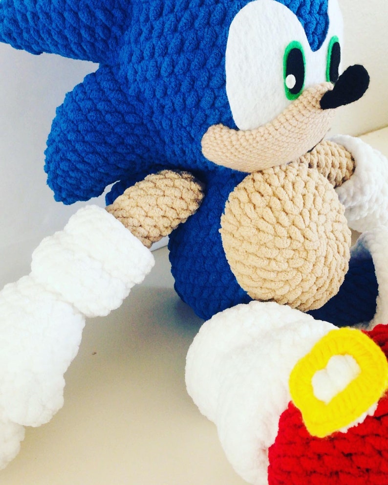 Crochet Sonic the Hedgehog - Etsy