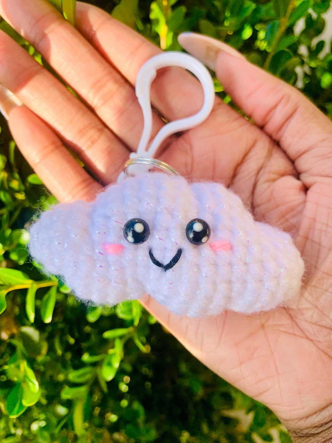 Cloud Keychain - Etsy