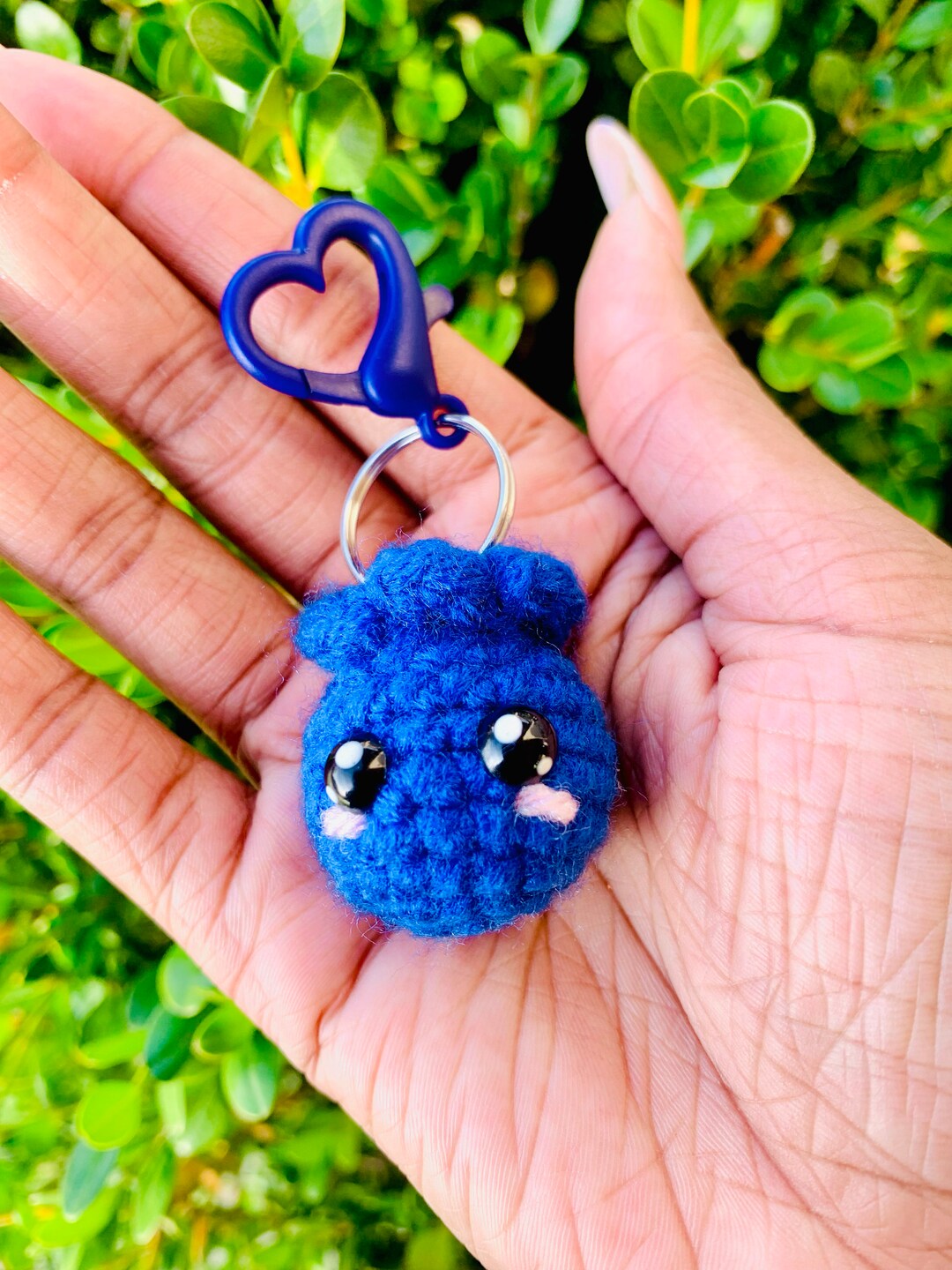 Blueberry Keychain - Etsy