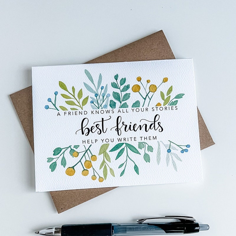 Best Friends Card - Etsy