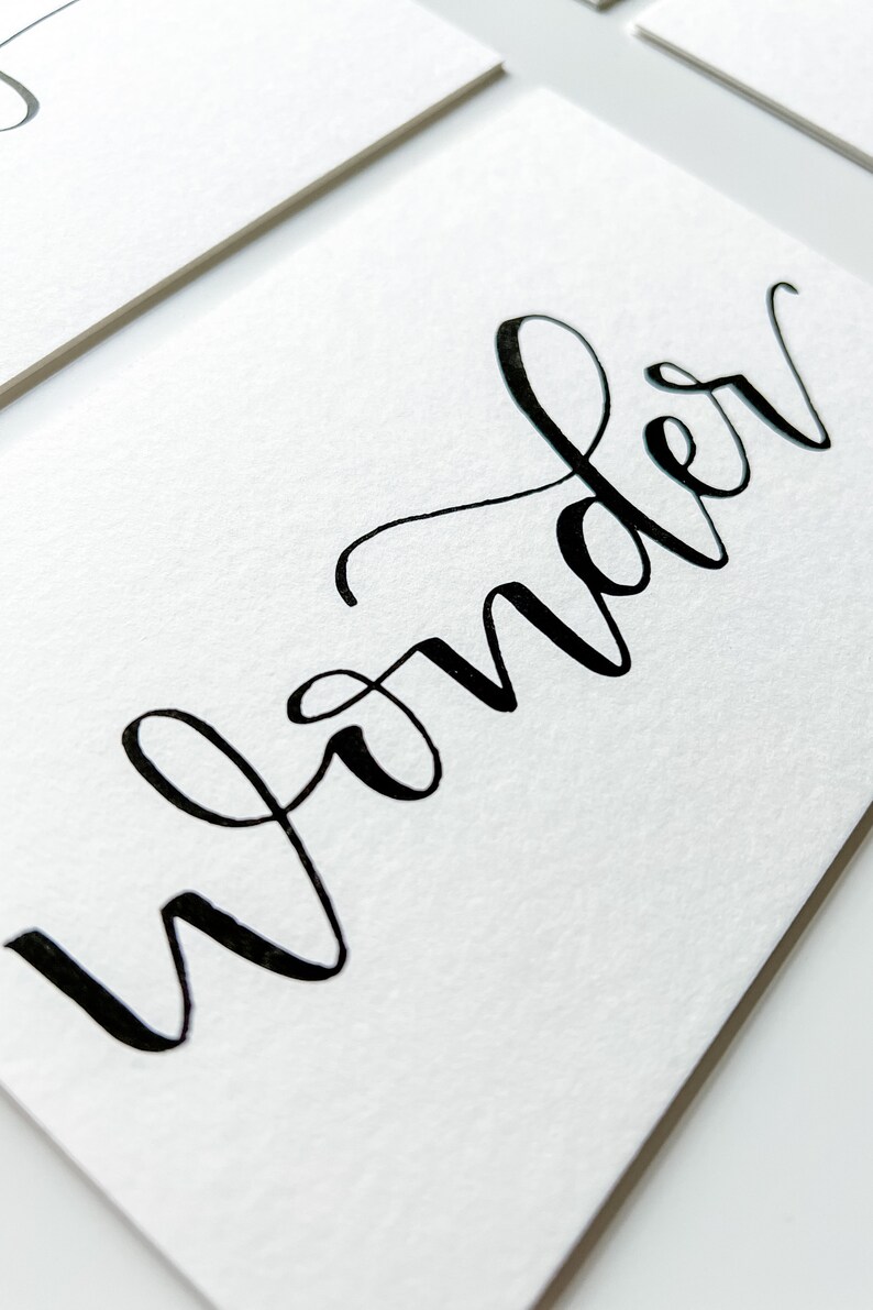 One Word Prints Word of the Year Abide Beloved Create - Etsy