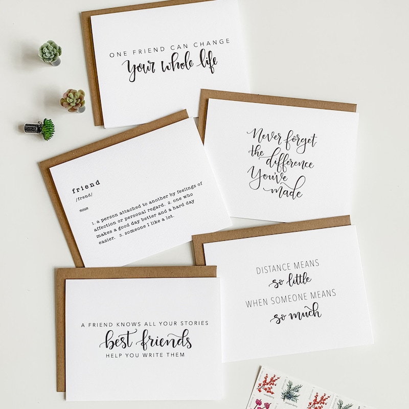 Friendship Card - Etsy