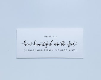 Beautiful Feet Verse - Etsy