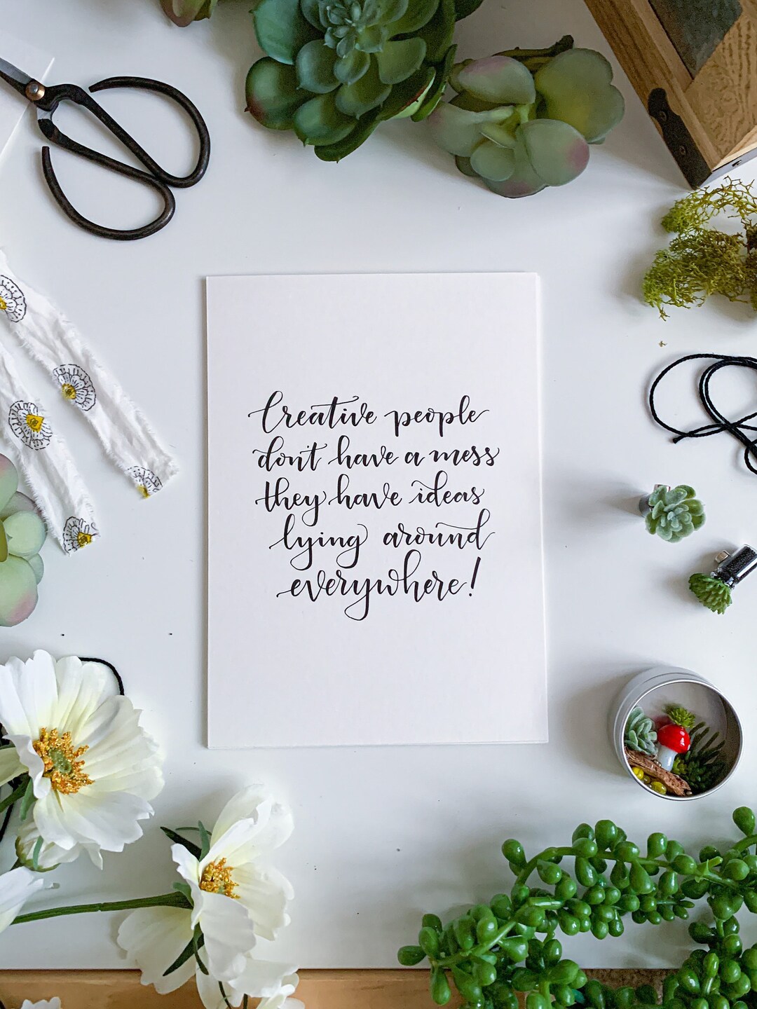 Creative People Don't Have a Mess (available in Large Quantities) - Etsy