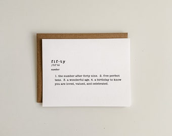 Birthday definition Card | Etsy