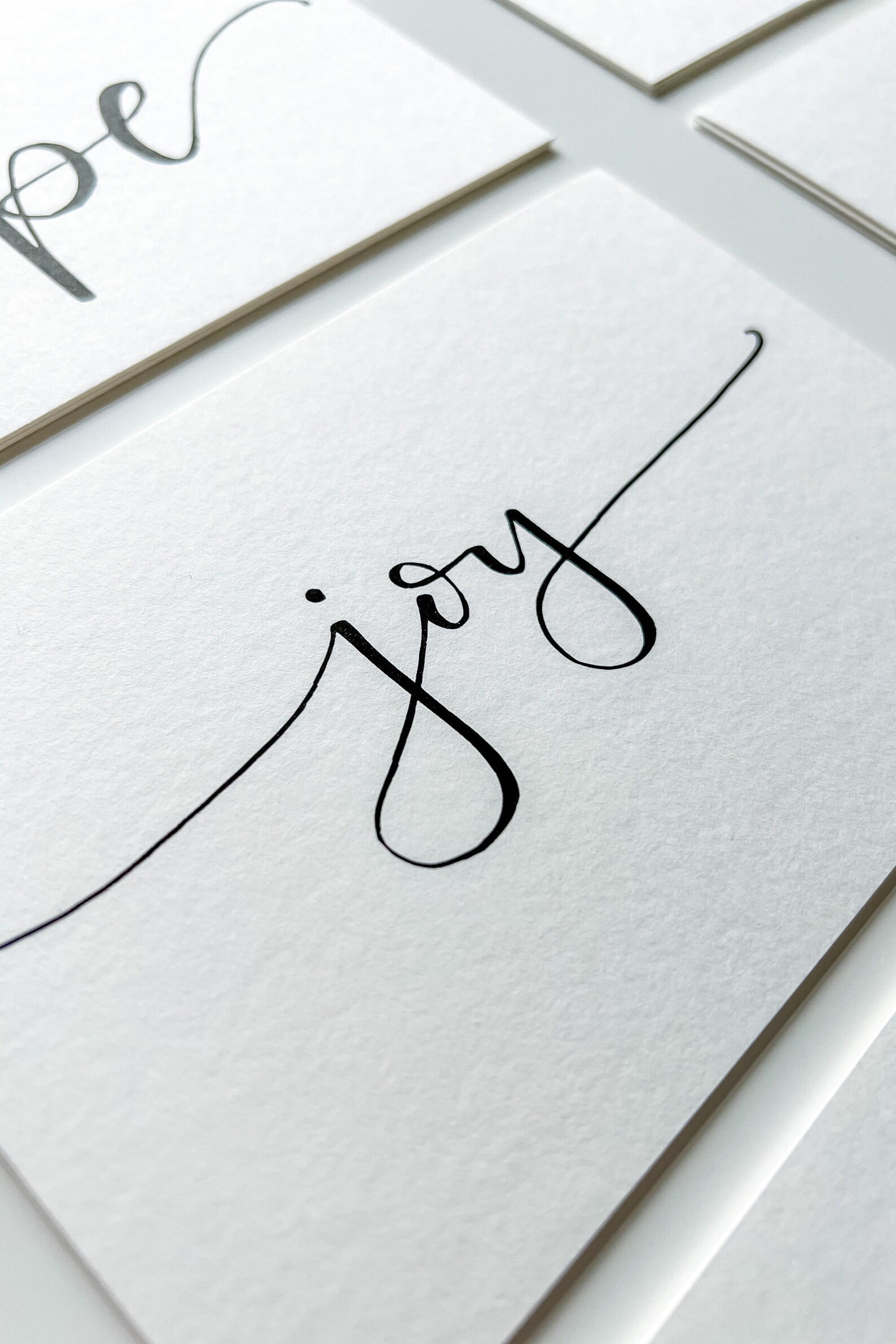 One Word Prints Word of the Year Abide Beloved Create | Etsy