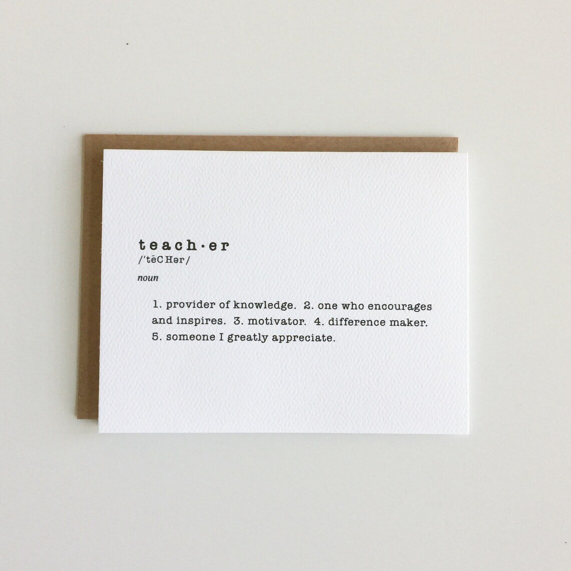 Teacher Appreciation 5 Card Pack | Etsy