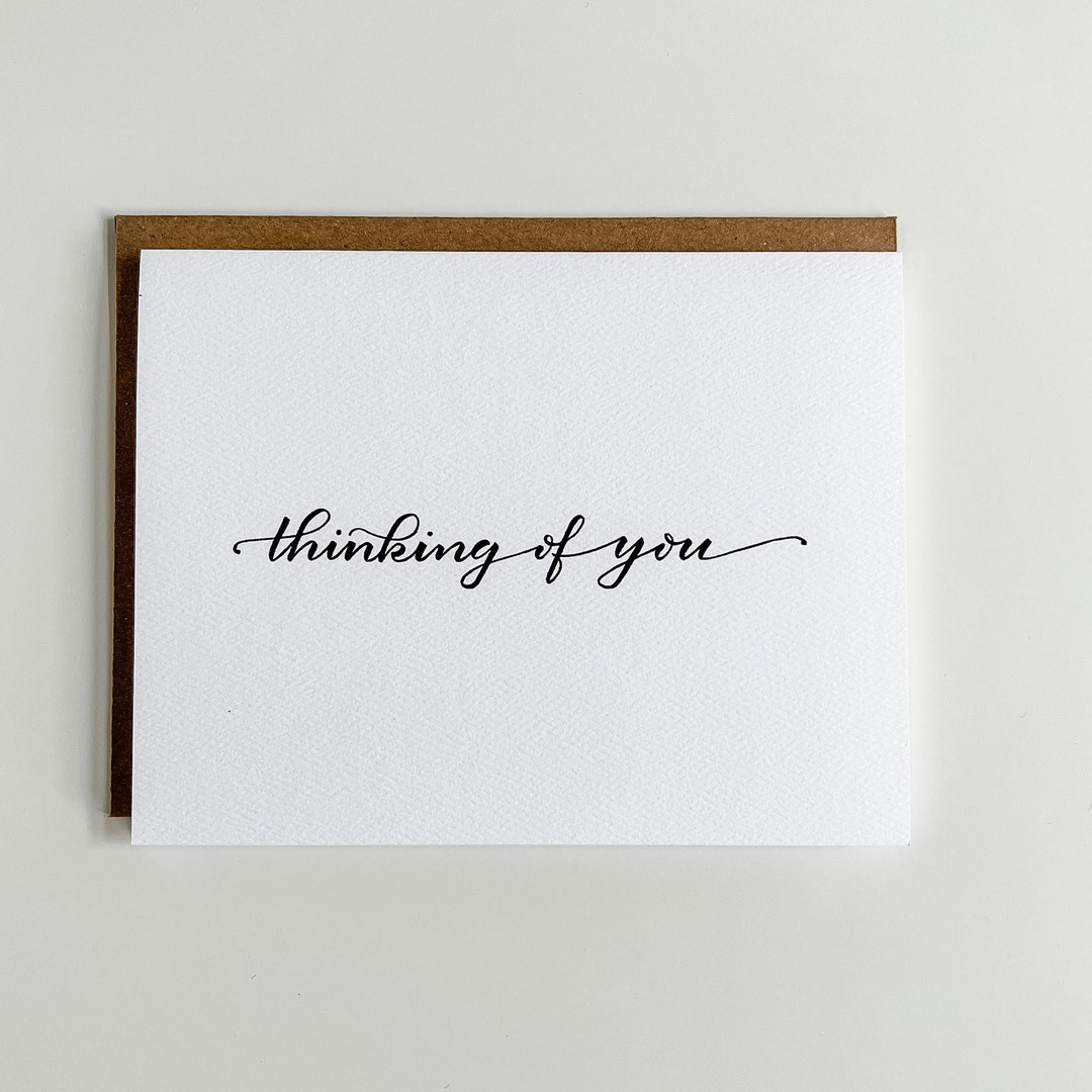 Thinking of You, Blank Notecard - Etsy