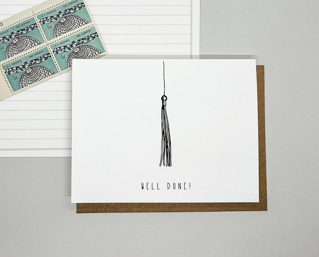 Well Done / Graduation Card / Well Done Graduate - Etsy