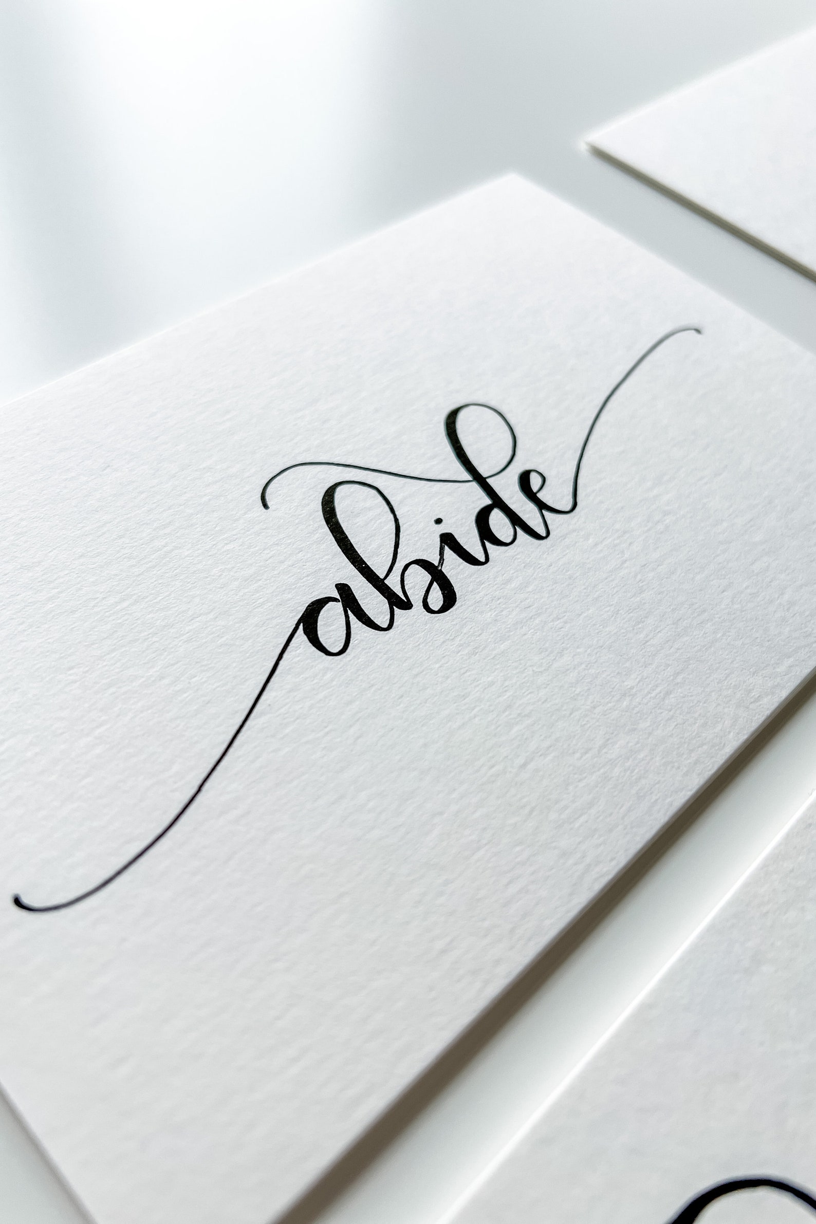 One Word Prints Word of the Year Abide Beloved Create | Etsy