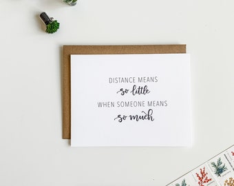 Printable Small Sign Distance Means so Little When Someone Means so ...