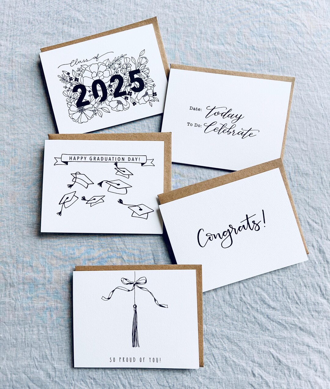 2025 Graduation Cards / Celebration Card Pack (available in a Variety ...