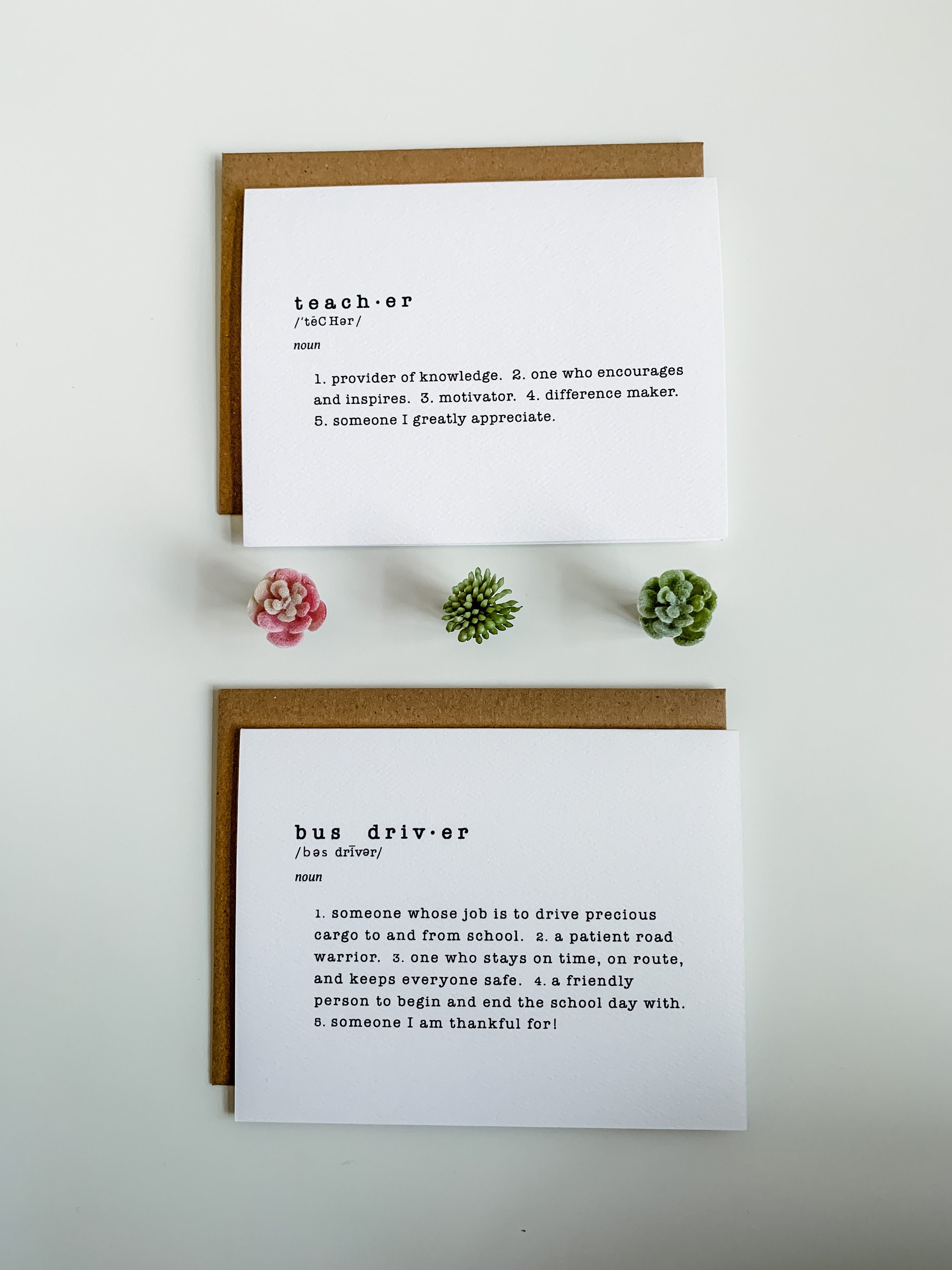 School Staff Teacher Appreciation Card Pack available in a - Etsy