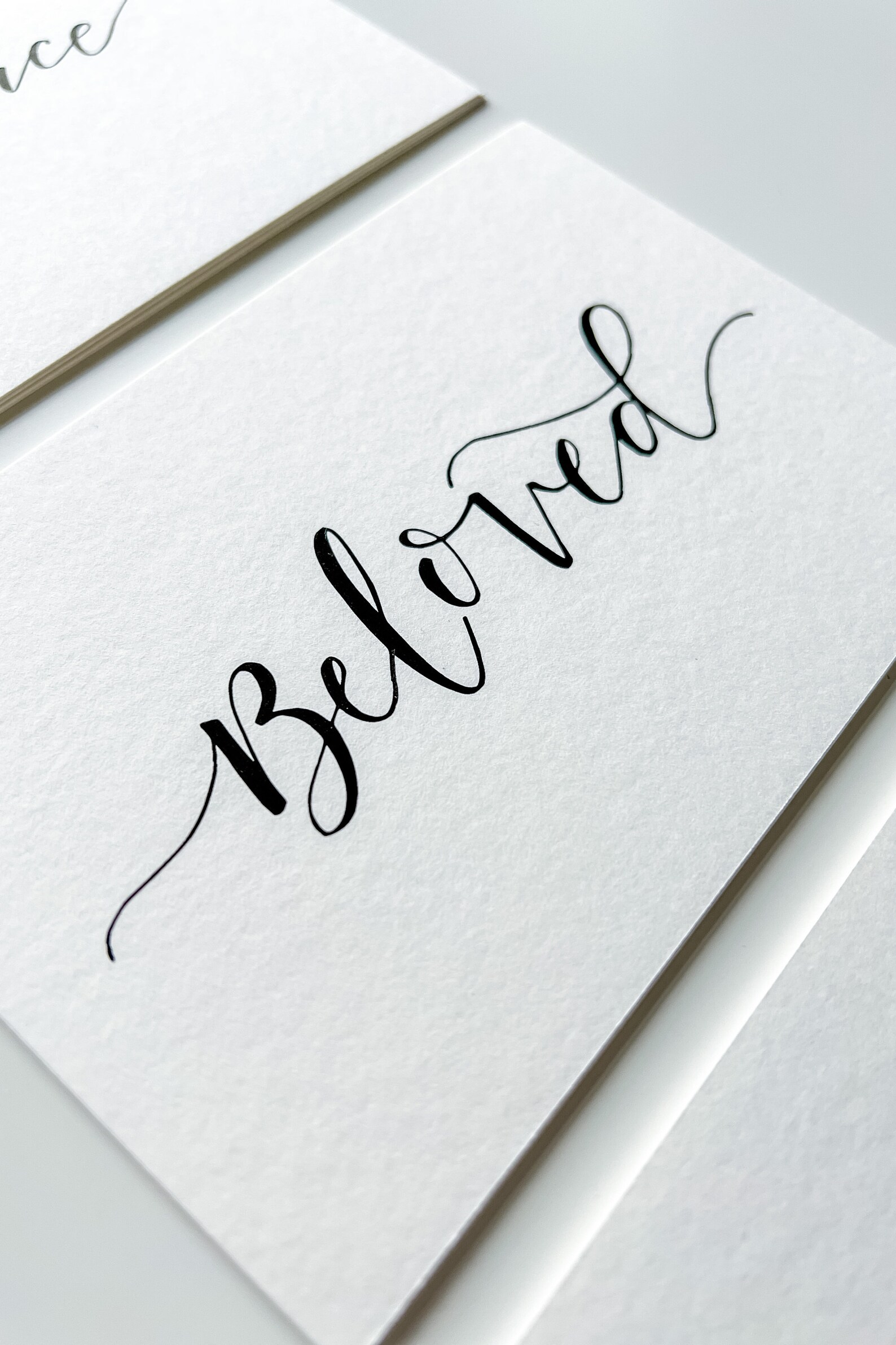 One Word Prints Word of the Year Abide Beloved Create | Etsy