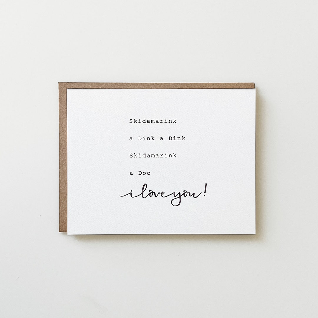 Skidamarink a Dink a Dink - Etsy