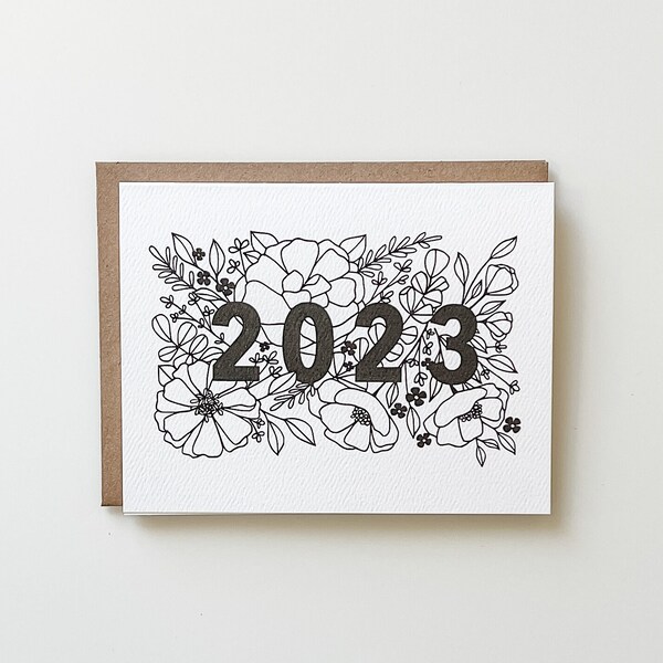 Floral Graduation Card - Etsy