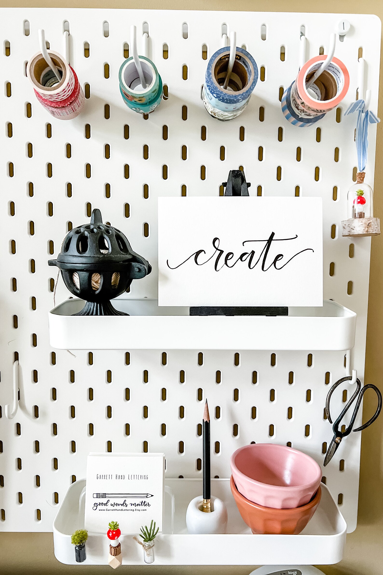 One Word Prints Word of the Year Abide Beloved Create | Etsy