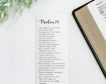 Psalm 23 Bookmark, Christian Handmade Bookmark, the Lord is My Shepherd ...