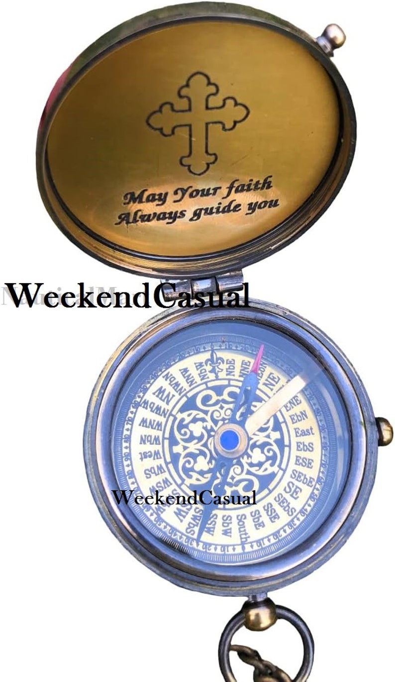 Brass Compass may Your Faith Always Guide You Quote Working Compass ...