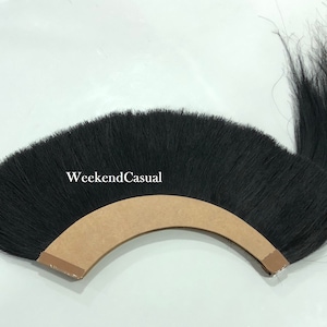 Medieval Spartan Helmet Plume Natural Horse Hair RED / BLACK Color ...