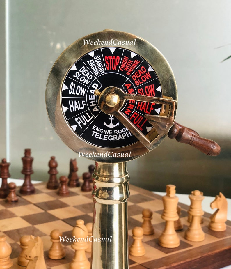 Handmade 12 Brass Nautical Marine Telegraph Ship Engine - Etsy
