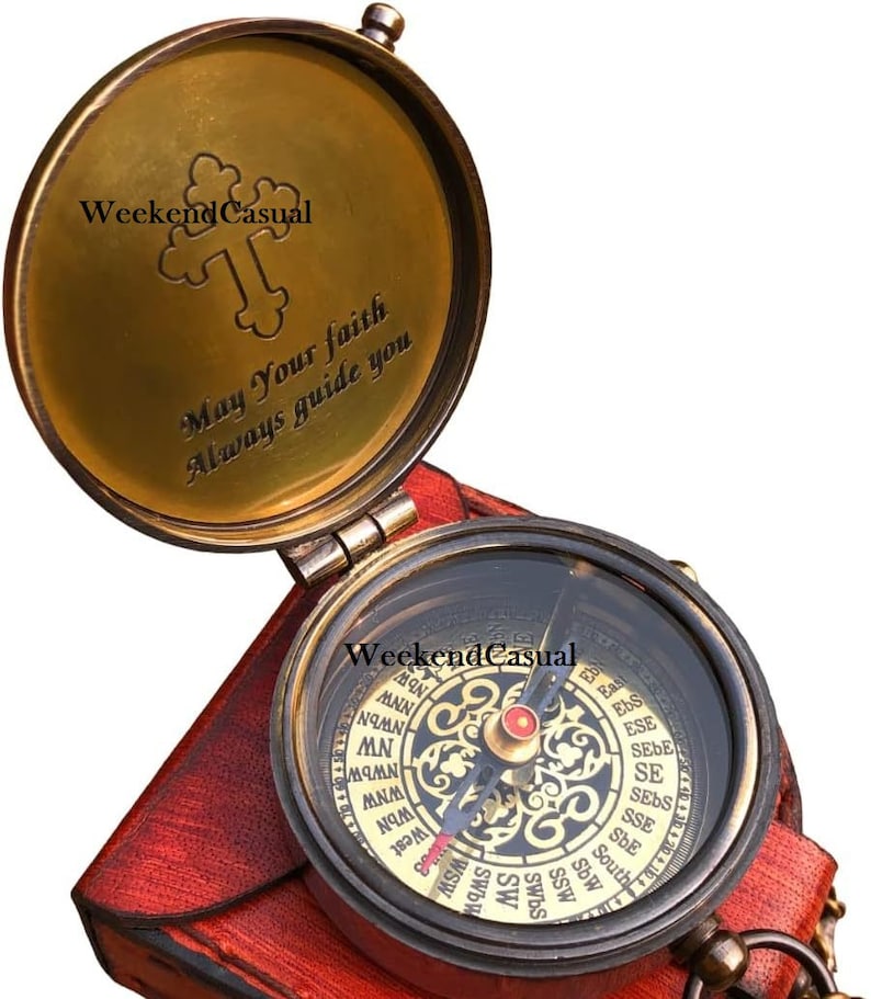 Brass Compass may Your Faith Always Guide You Quote Working Compass ...