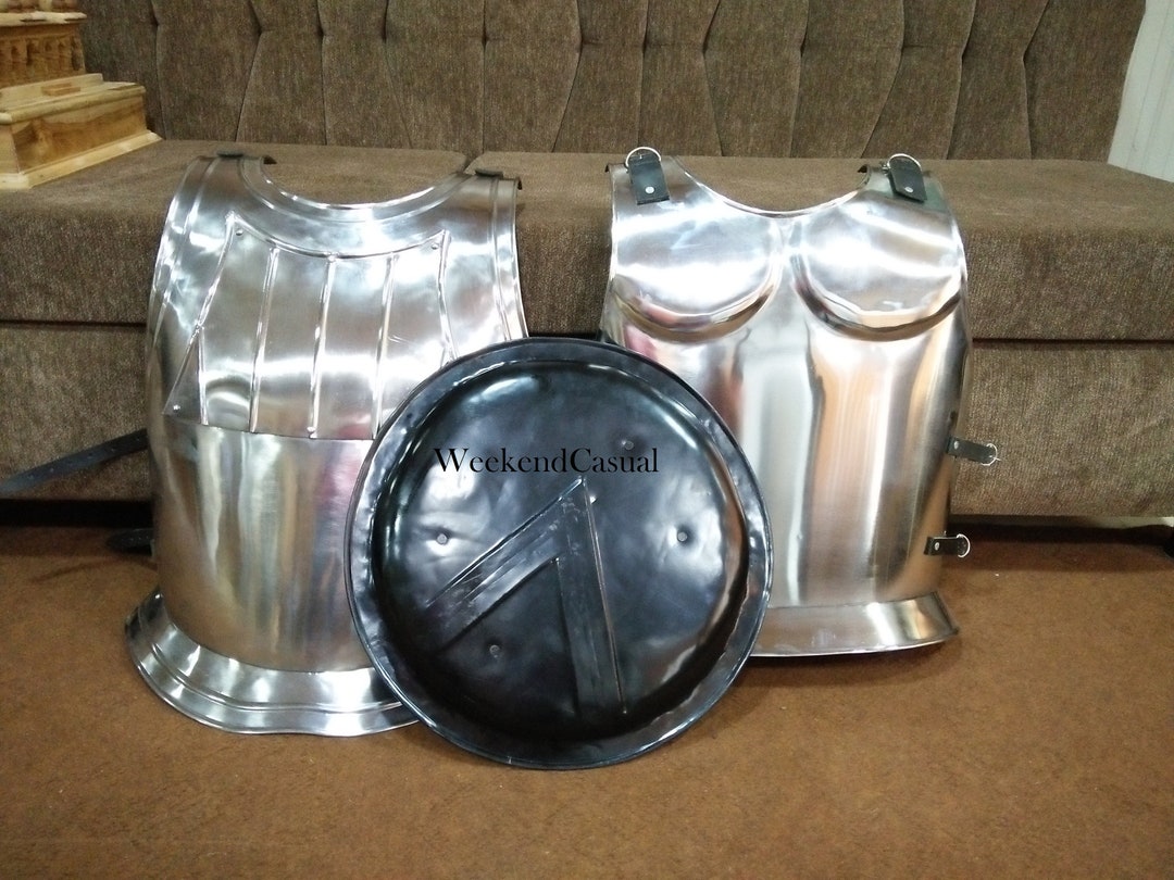 Gothic Steel Breastplate LARP Body Armor Cuirass Halloween Costume ...