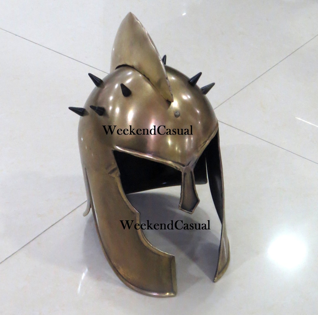 Mittelalterliche Troy Rüstung Helm mit Spike Antique Finish - Etsy ...