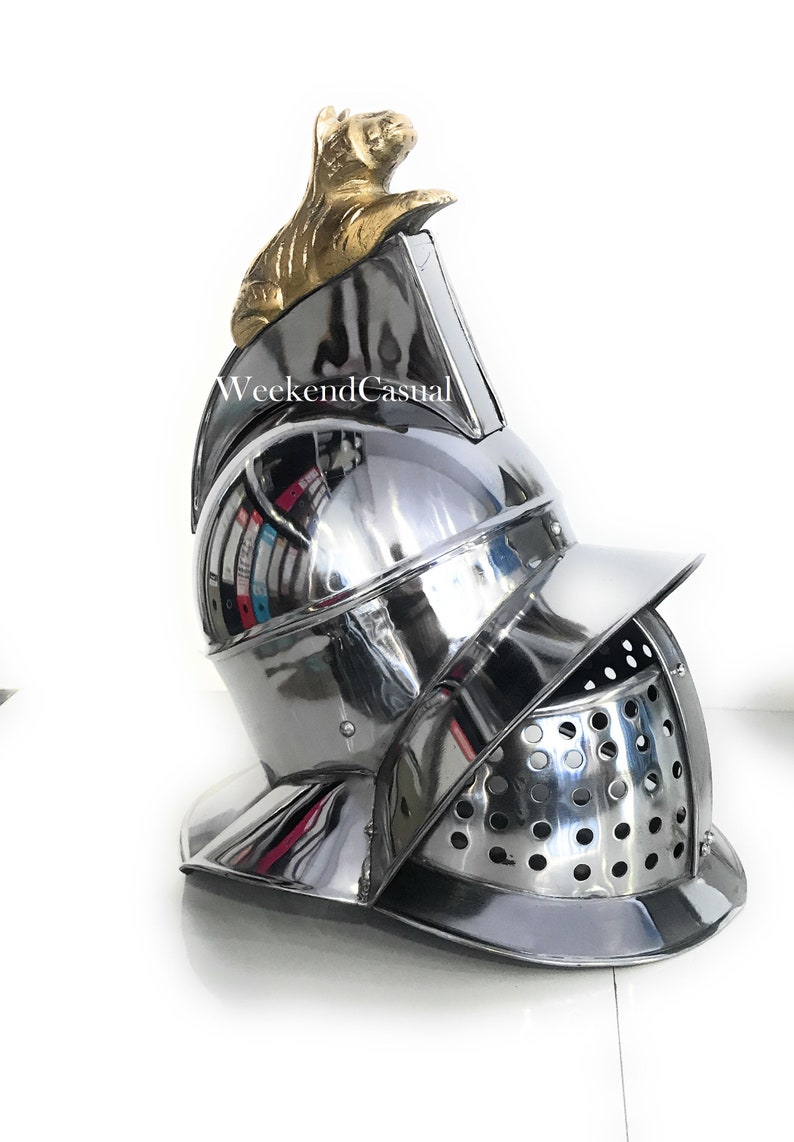 Thraex Gladiator Helmets silver - Etsy