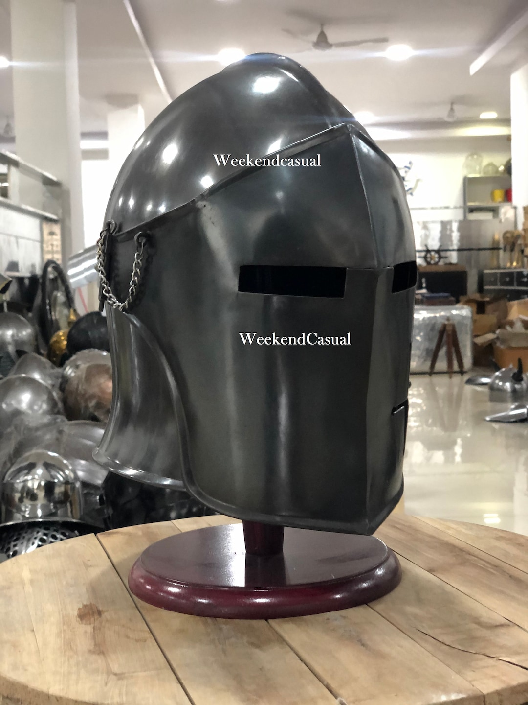 Medieval Barbuta Helmet Knight Templar Crusader Armor - Etsy