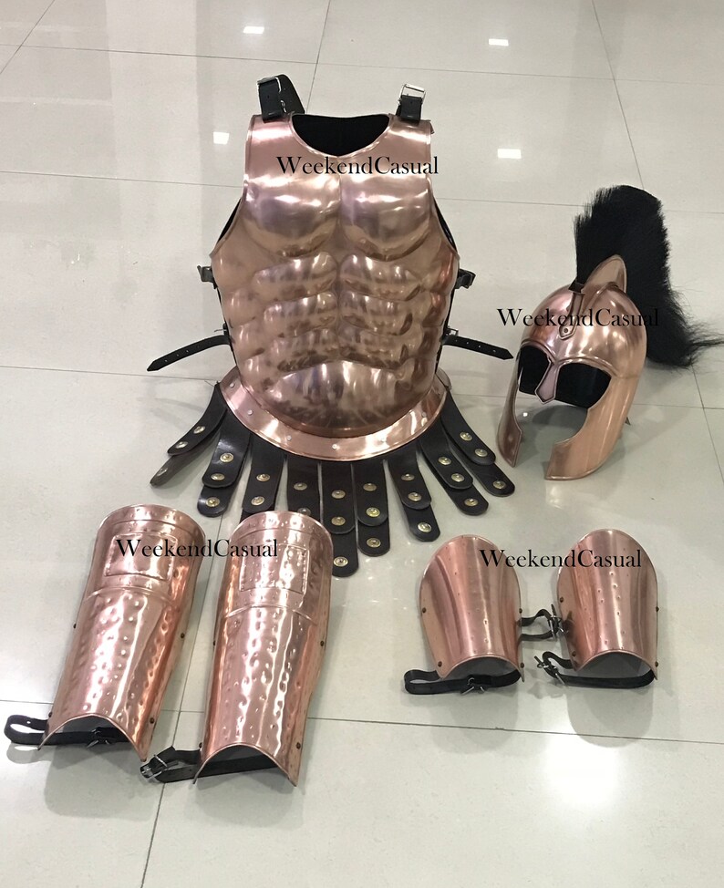 Handgemachte griechische Spartan Rüstung Set Muskel Rüstung - Etsy ...