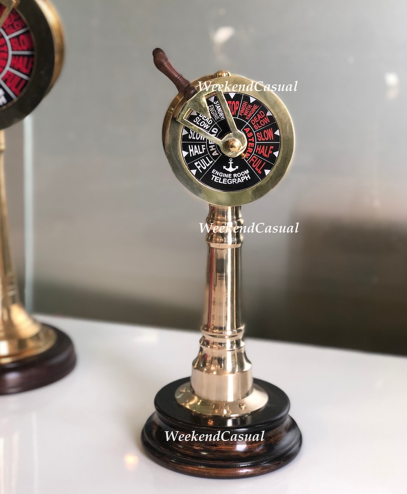 Handmade 12 Brass Nautical Marine Telegraph Ship Engine - Etsy