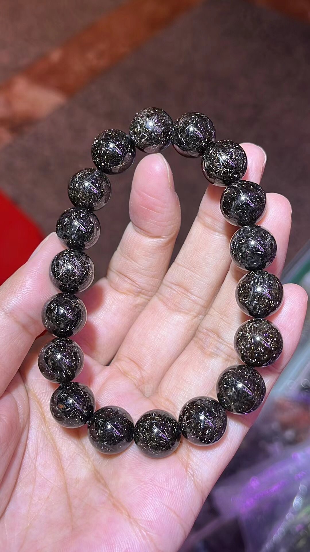 11mm High Quality Rare Natural Genuine Black Brookite Platinum ...