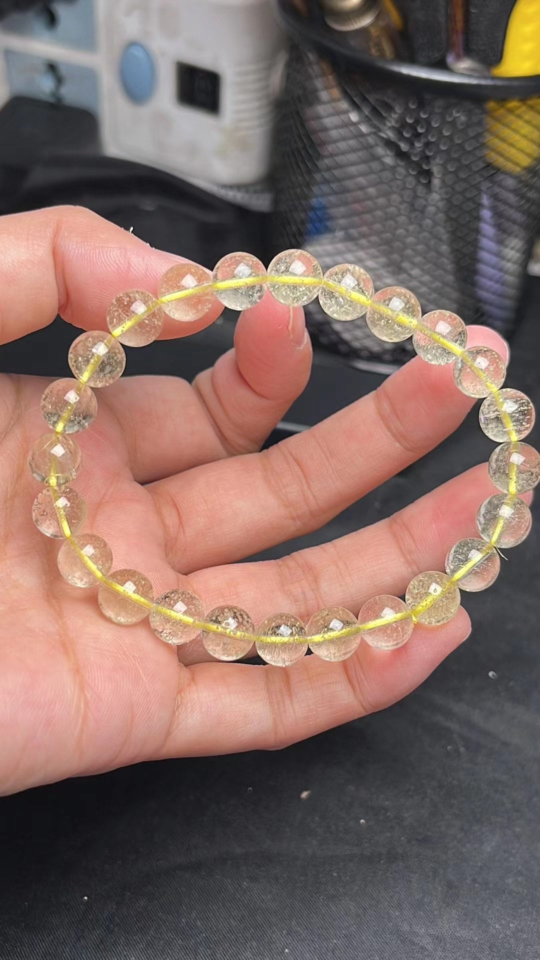 8mm Natural Rare Libyan Desert Glass Beads Beads Bracelet,high Quality ...