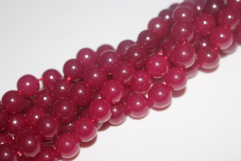 Red Ruby Gemstone Beads, 3-12mm Round Corundum, 15 Inch Strand - Etsy UK