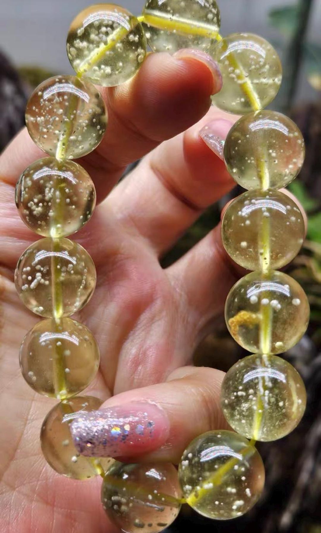 14.5mm Natural Rare Libyan Desert Glass Beads Beads Bracelet,high ...