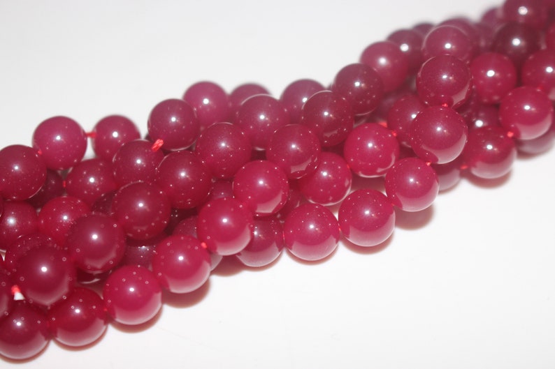 Red Ruby Gemstone Beads, 3-12mm Round Corundum, 15 Inch Strand - Etsy UK