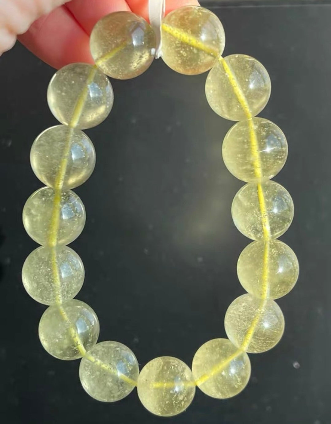 14mm Natural Rare Libyan Desert Glass Beads Beads Bracelet,high Quality ...