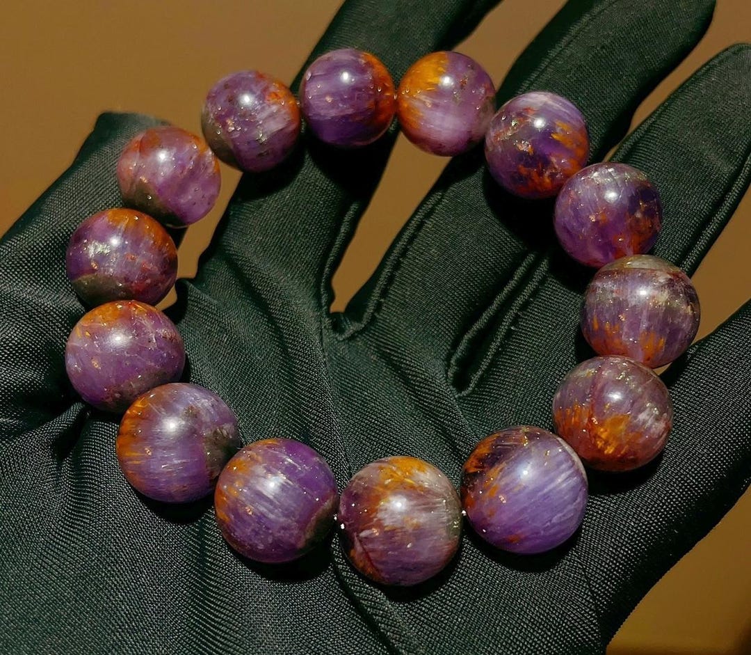 14mm Natural Purple Titanium Amethyst Auralite23 Crystal Quartz Round ...