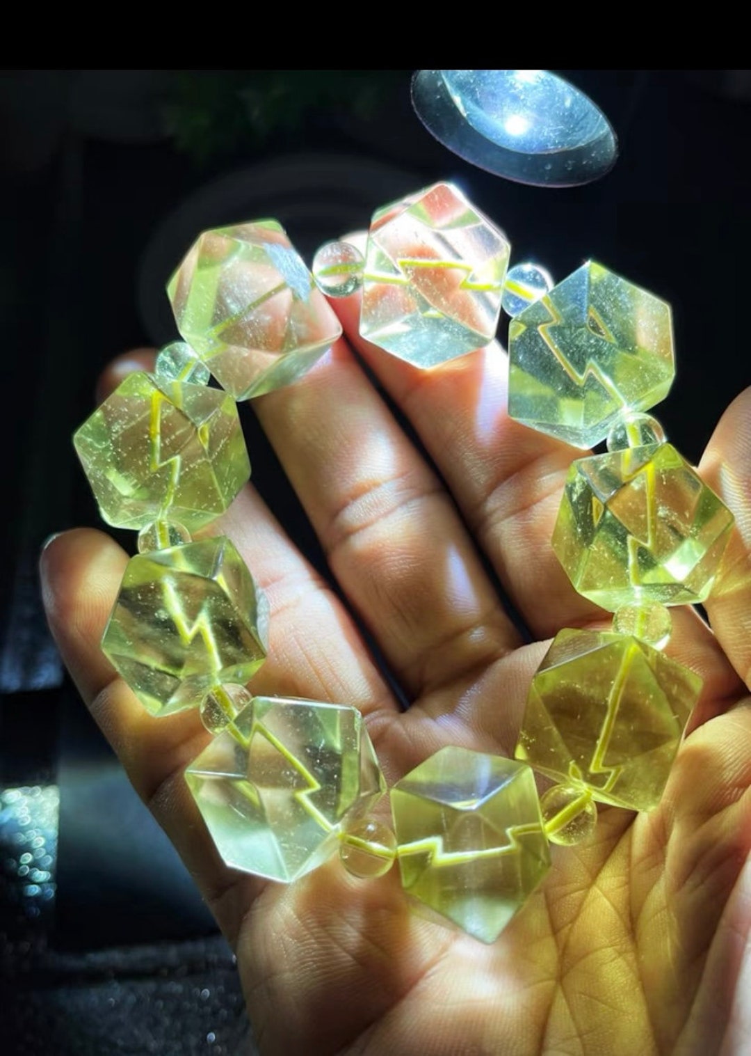 18mm Natural Rare Libyan Desert Glass Cube Diamond Nugget Beads Beads Bracelet,high Quality ...