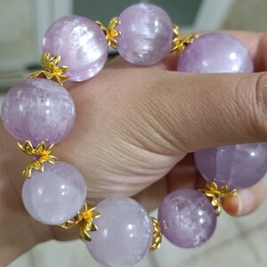 16-25mm Rare Genuine Purple Kunzite Bracelet,high Quality Spodumene ...